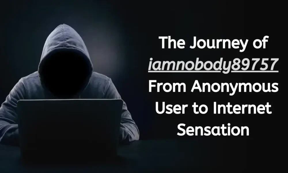 The Journey of iamnobody89757: From Anonymous User to Internet Sensation