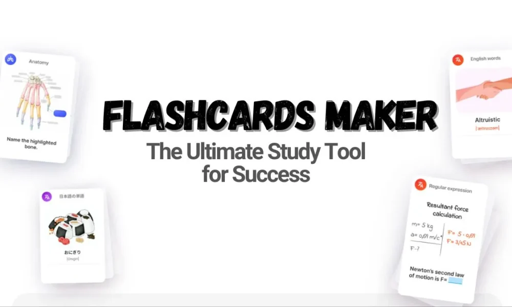 Flashcards Maker: The Ultimate Study Tool for Success - Yooooga